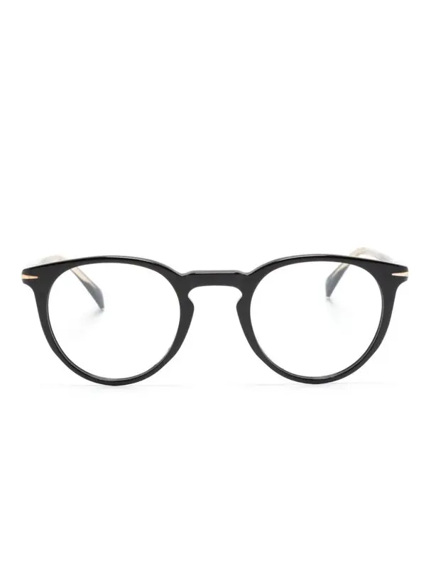 DB EYEWEAR BY DAVID BECKHAM Round Frame Glasses - Black
