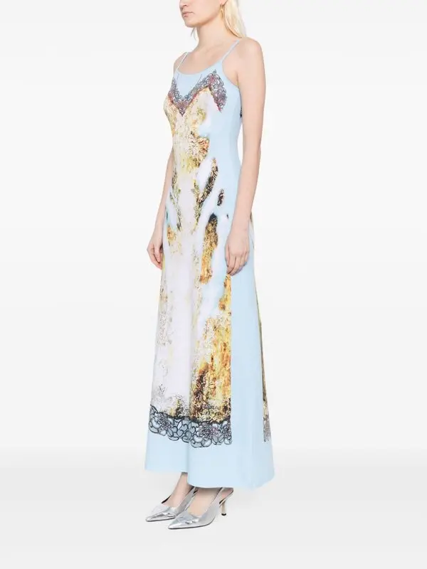 Y/project Graphic-print Maxi Slip Dress