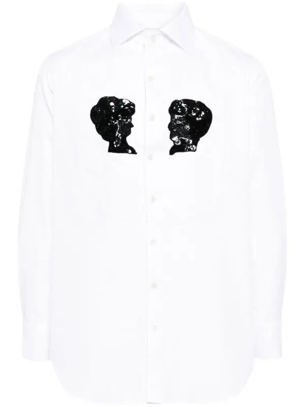 BODE Sequin-embellished Cotton Shirt