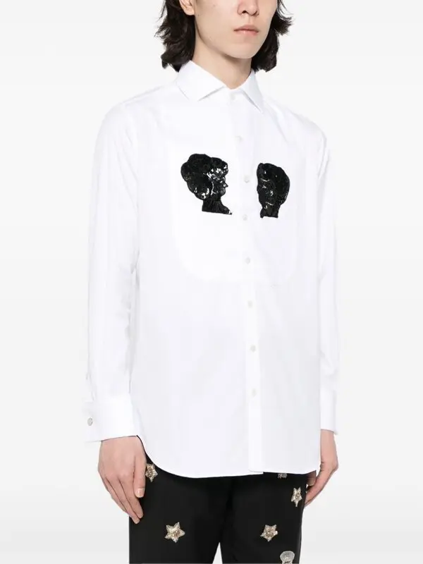 BODE Sequin-embellished Cotton Shirt