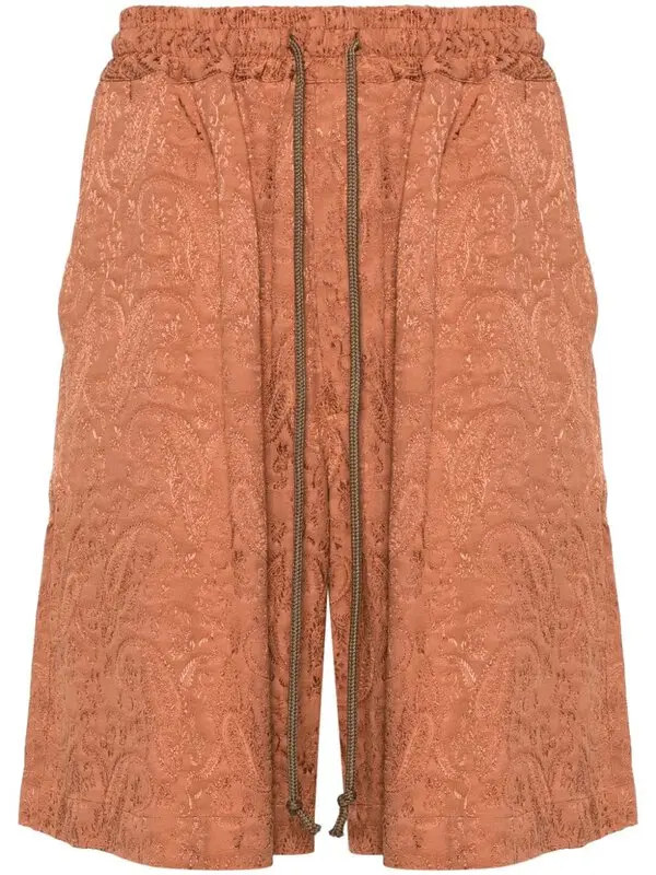 SONG FOR THE MUTE Paisley Jacquard Shorts