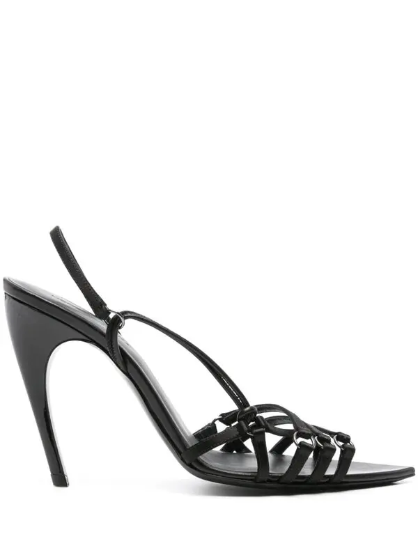 NENSI DOJAKA 100mm Strappy Sandals - Black