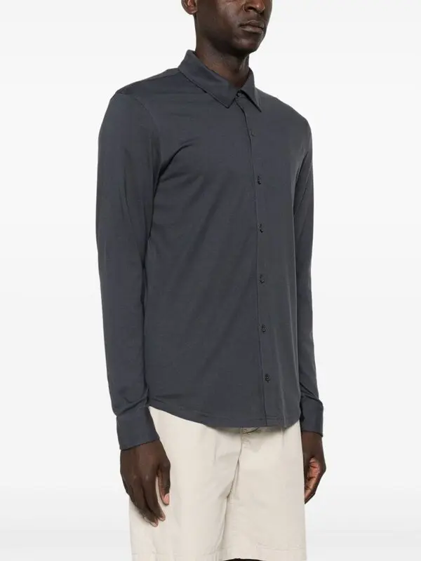 Orlebar Brown Giles Cotton Silk Shirt - Grey