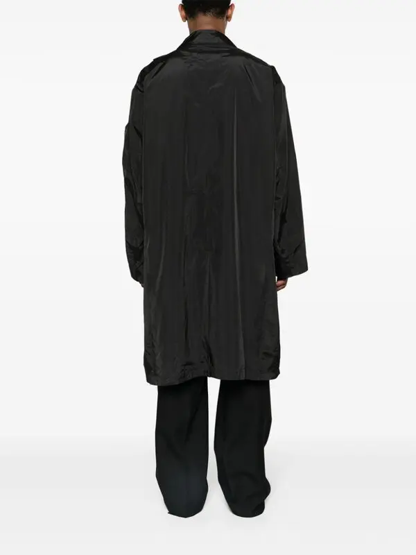 Random Identities Single-breasted Padded Coat - Black