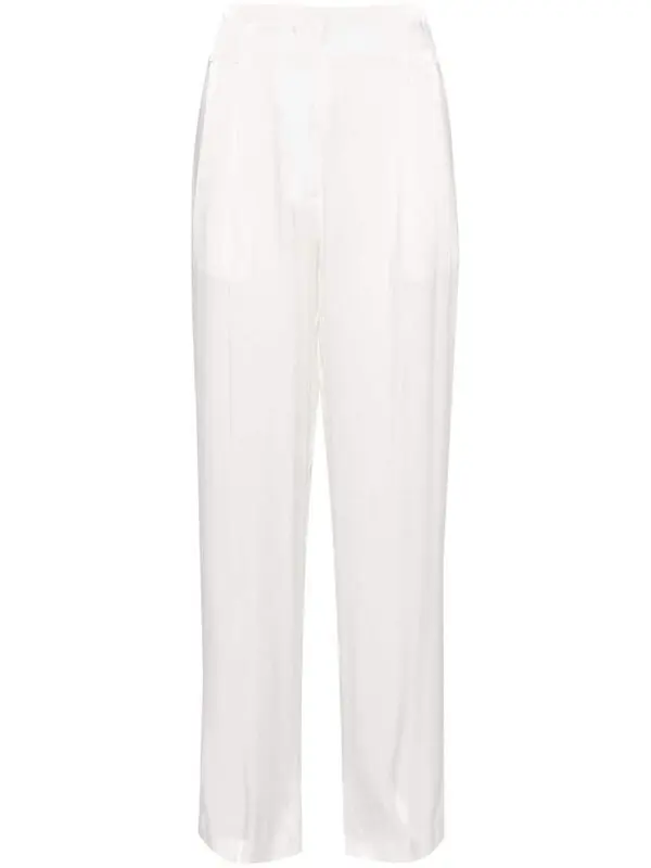 GENNY Wide-leg Satin Trousers