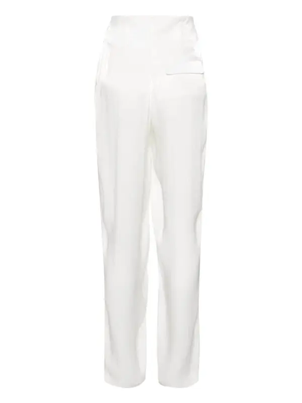 GENNY Wide-leg Satin Trousers