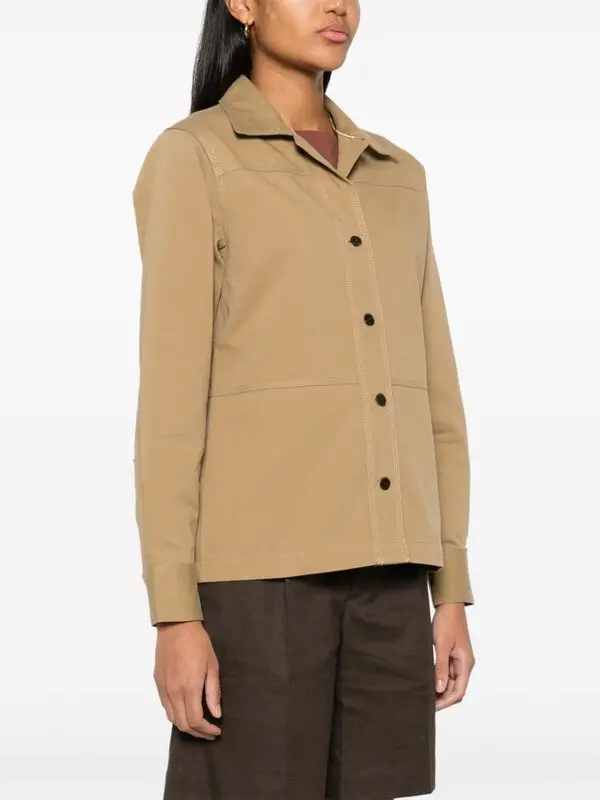 Closed Panelled Twill Shirt Jacket
