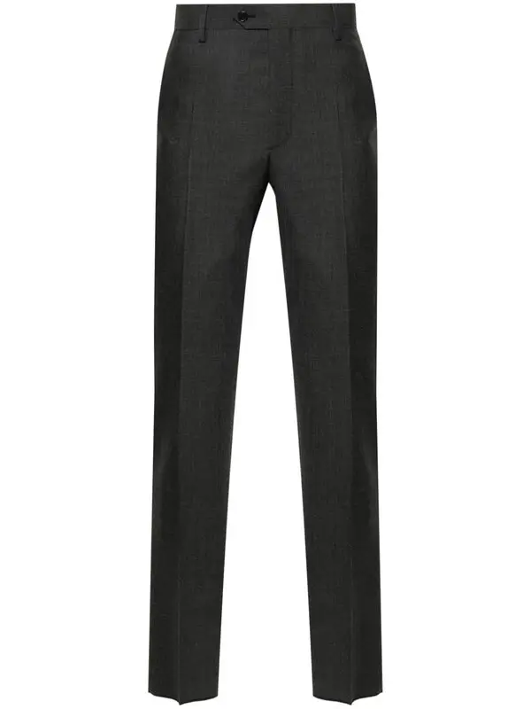 FURSAC Virgin Wool Tailored Trousers - Grey