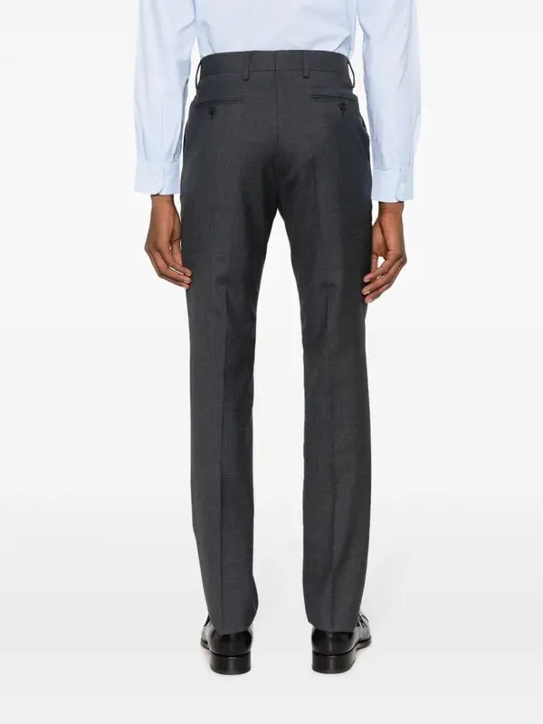 FURSAC Virgin Wool Tailored Trousers - Grey