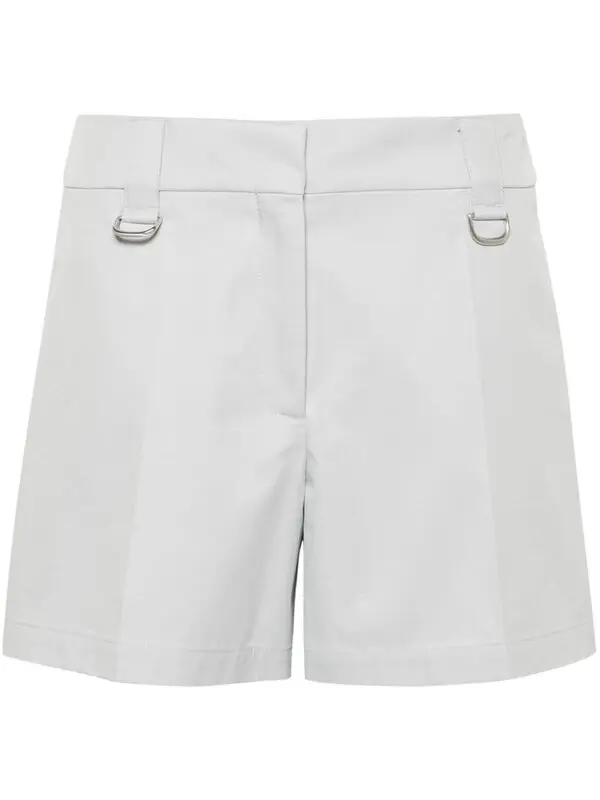 Off-White High-waisted Cotton Shorts