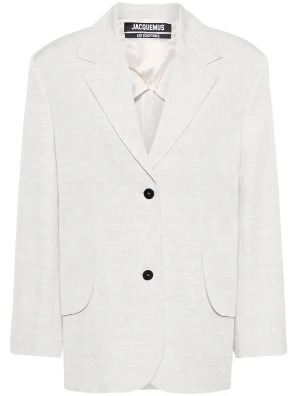 Jacquemus La Veste Titolo Blazer - Grey