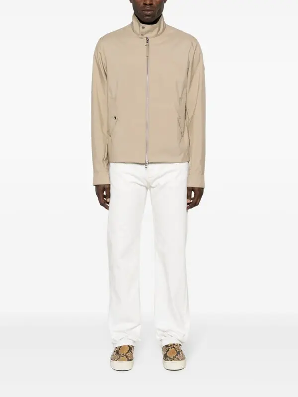Moncler Chaberton Appliqué-logo Jacket - Neutrals