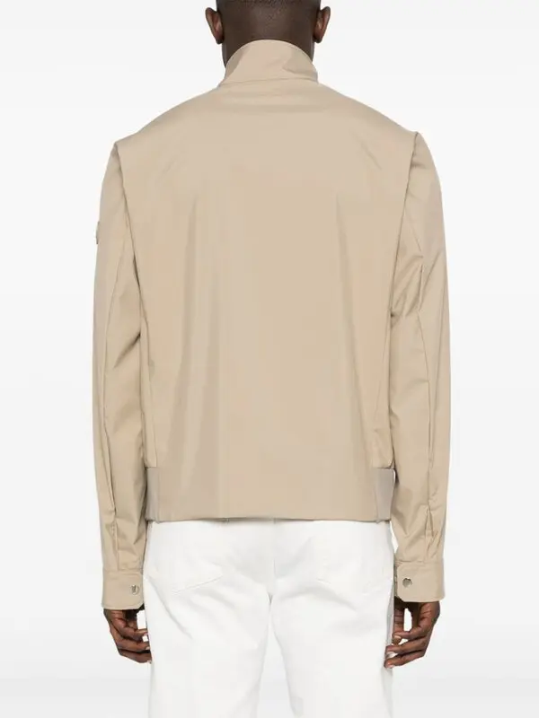 Moncler Chaberton Appliqué-logo Jacket - Neutrals