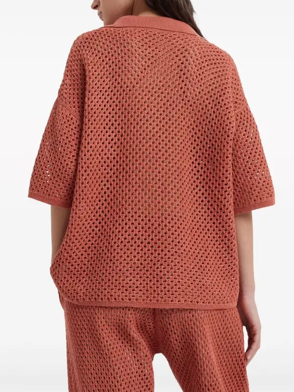Brunello Cucinelli Open-knit Cotton Top
