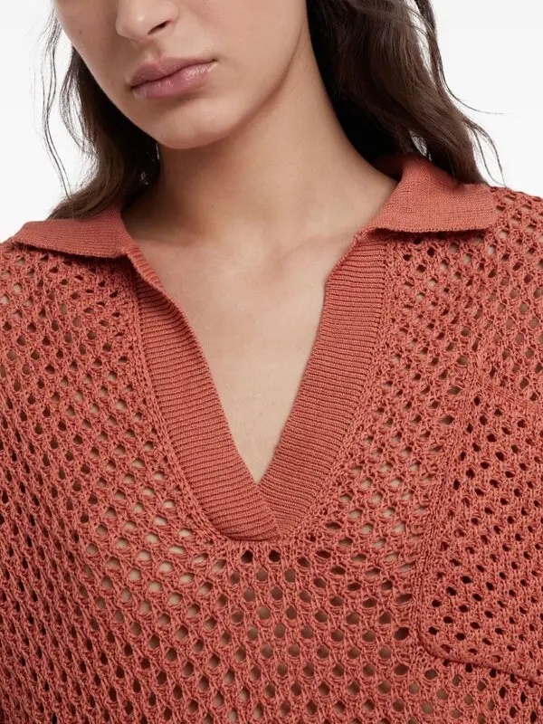 Brunello Cucinelli Open-knit Cotton Top
