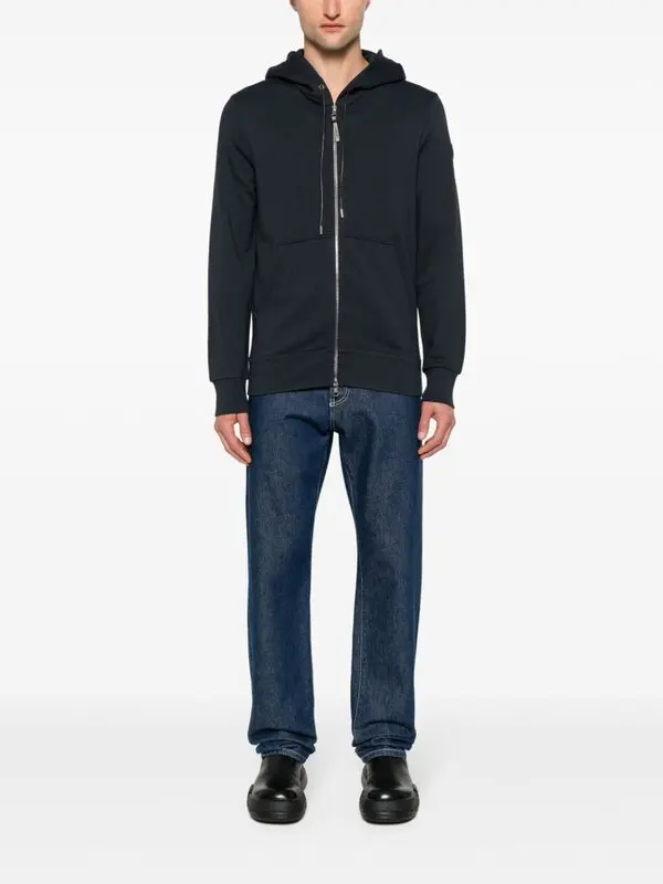 Moncler Logo-appliqué Zipped Hoodie