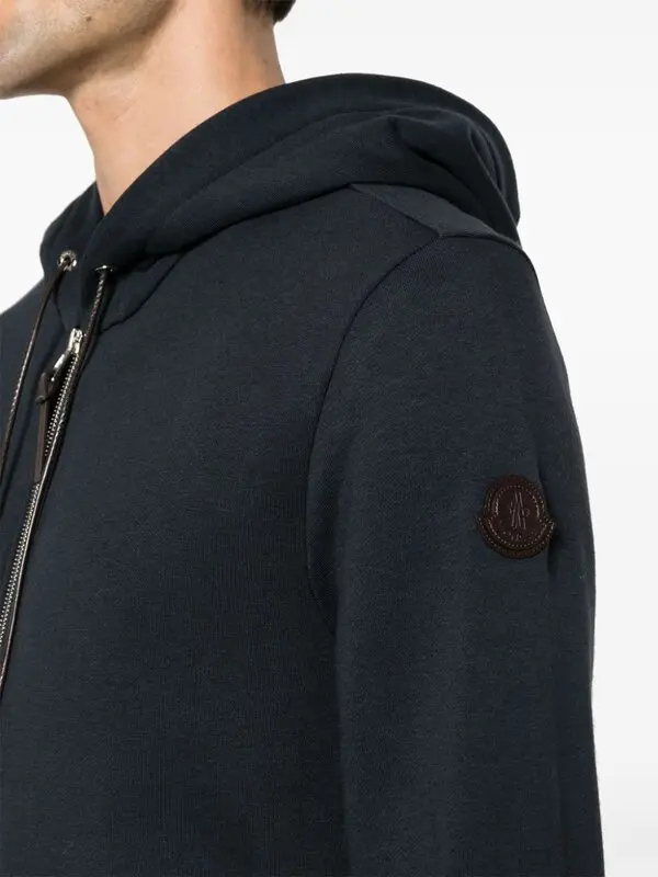 Moncler Logo-appliqué Zipped Hoodie