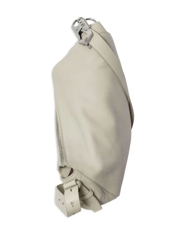 Burberry Knight Leather Shoulder Bag - Grey