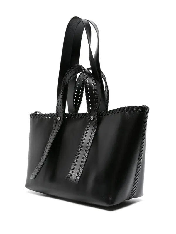 Off-White Arrows-stitch Leather Tote Bag