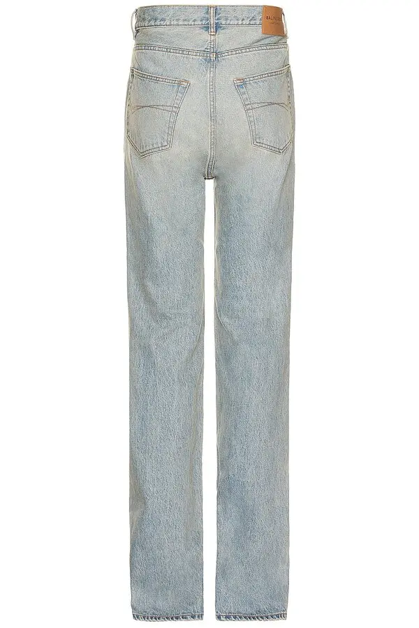 Balenciaga Flared Denim Jean In Blue