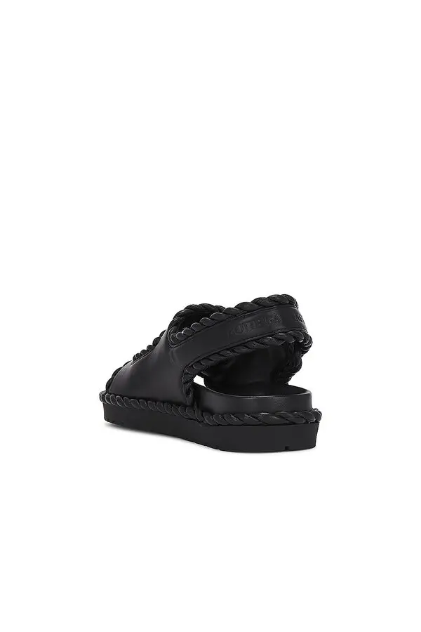 Bottega Veneta Jack Flat Sandal - Black