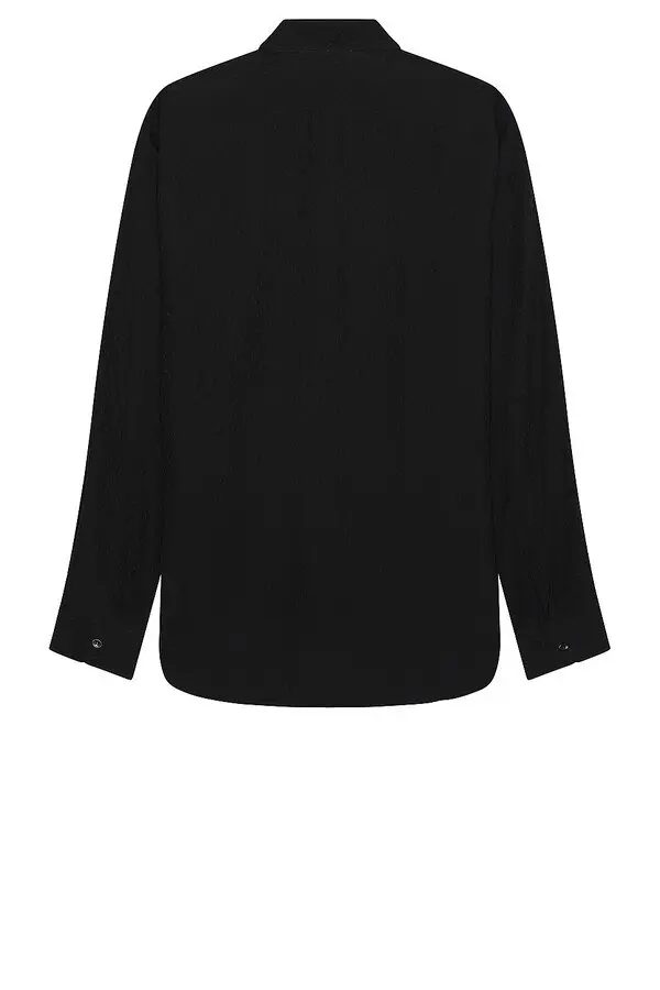 Saint Laurent Chemise Col Yves In Black