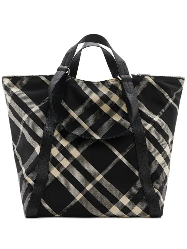 Burberry Canvas Tote Bag - Black