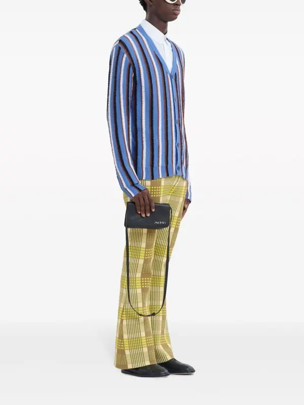 Marni Stripe-pattern Cotton Cardigan