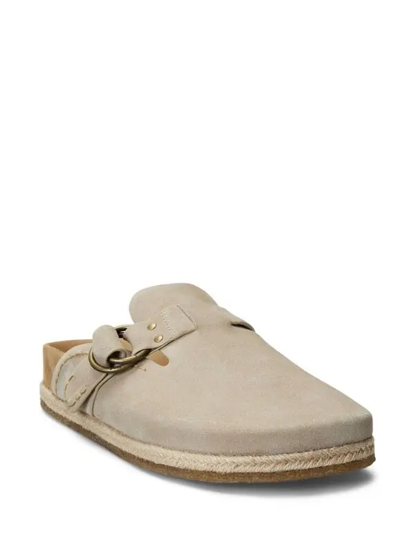 Polo Ralph Lauren Shearling-lined Suede Clogs