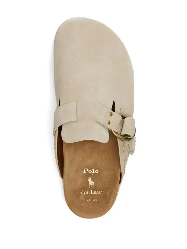 Polo Ralph Lauren Shearling-lined Suede Clogs