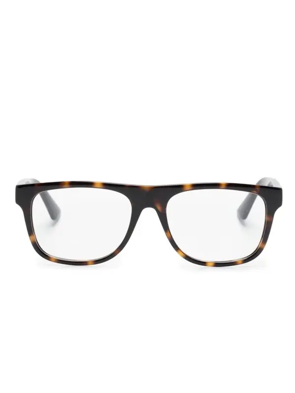 Gucci Square-frame Glasses - Brown