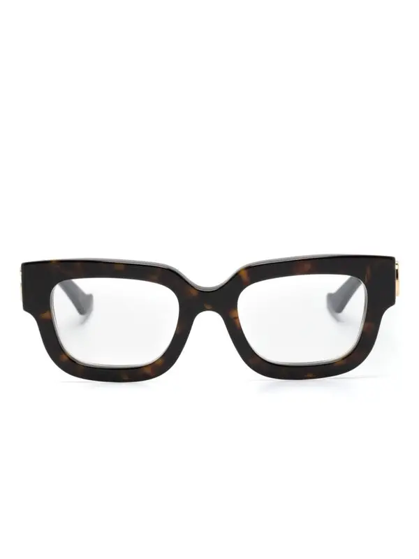 Gucci Gg1548o Square-frame Glasses - Brown