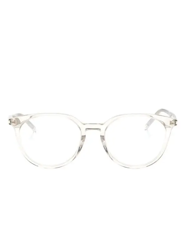 Saint Laurent Sl 681f Round-frame Glasses - Grey