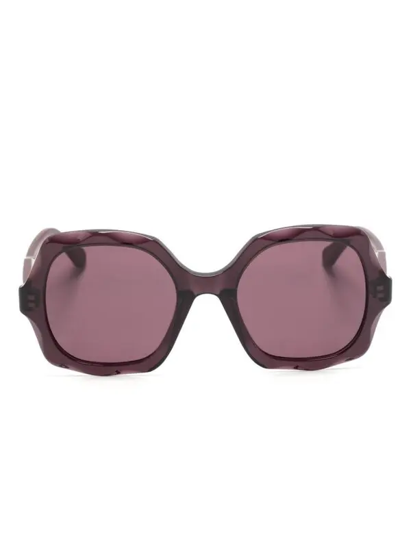 Chloé Olivia Oversized Sunglasses - Brown