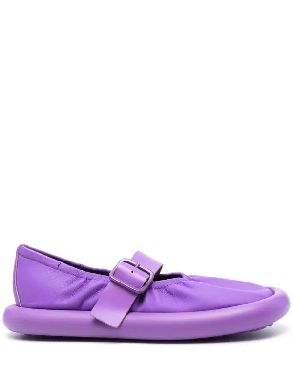 Camper Aqua Leather Ballerina