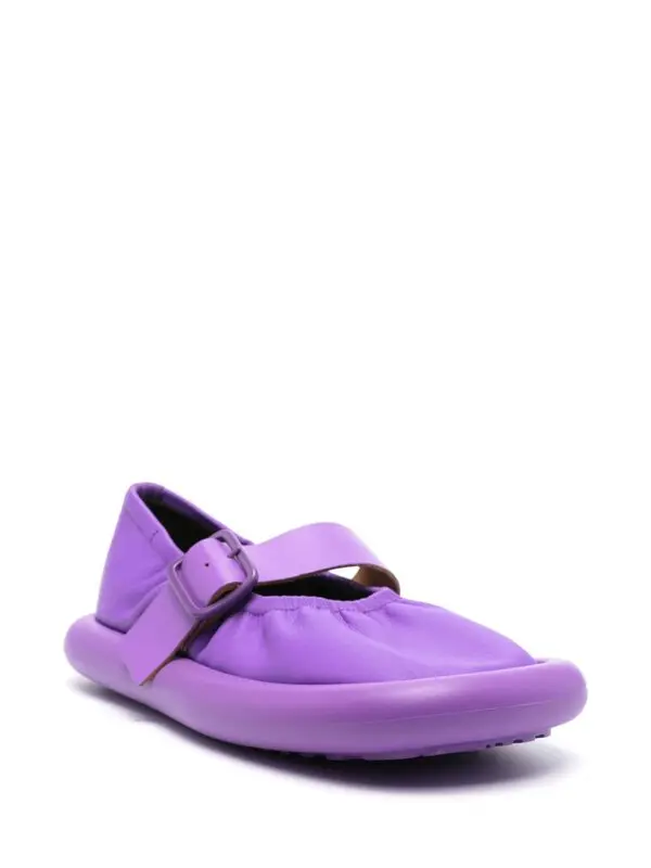 Camper Aqua Leather Ballerina