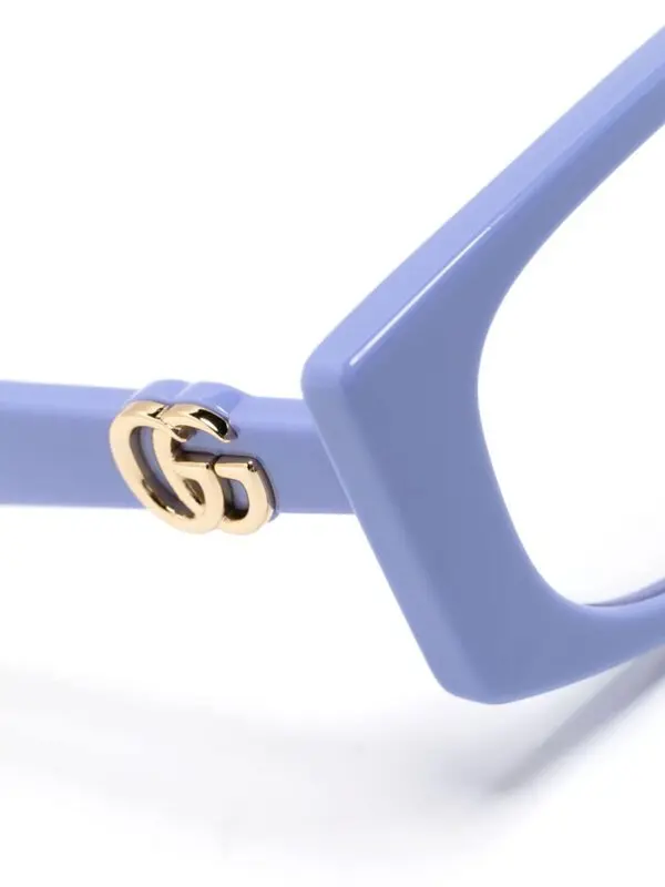 Gucci Double-g Rectangle-frame Glasses