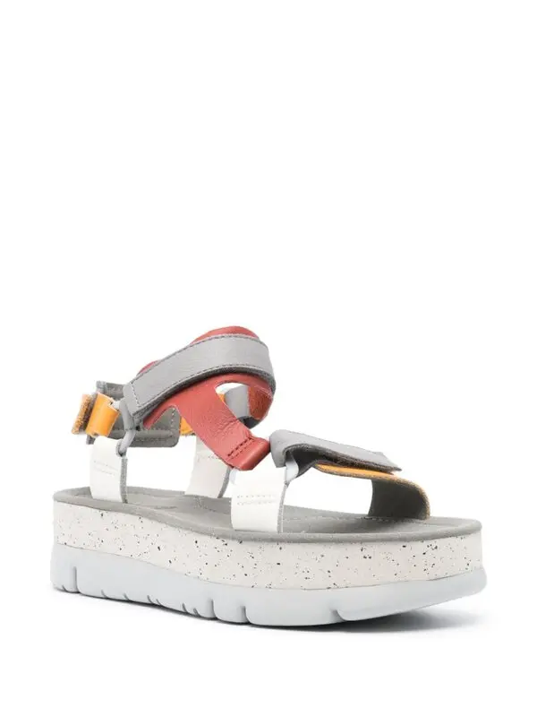 Camper Oruga Up Flatform Sandals - Grey
