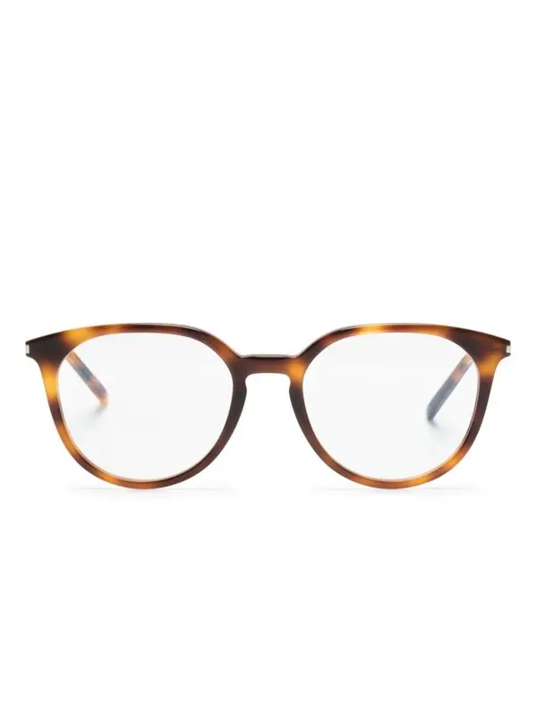 Saint Laurent Pantos-frame Glasses - Brown