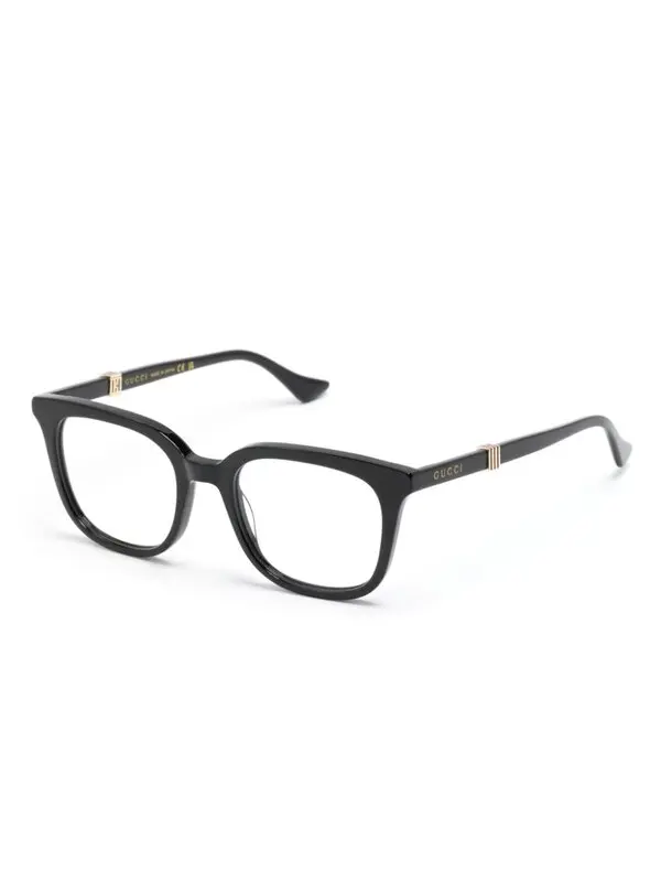Gucci Web-stripe Square-frame Glasses