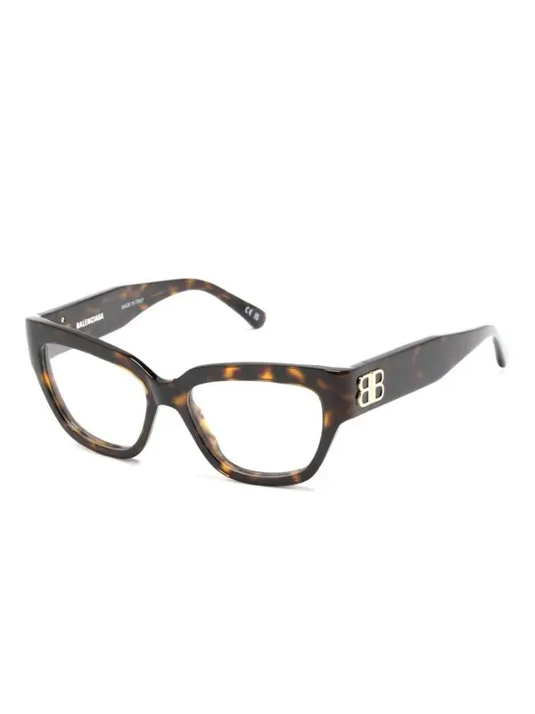 Balenciaga Square Frame Glasses - Brown