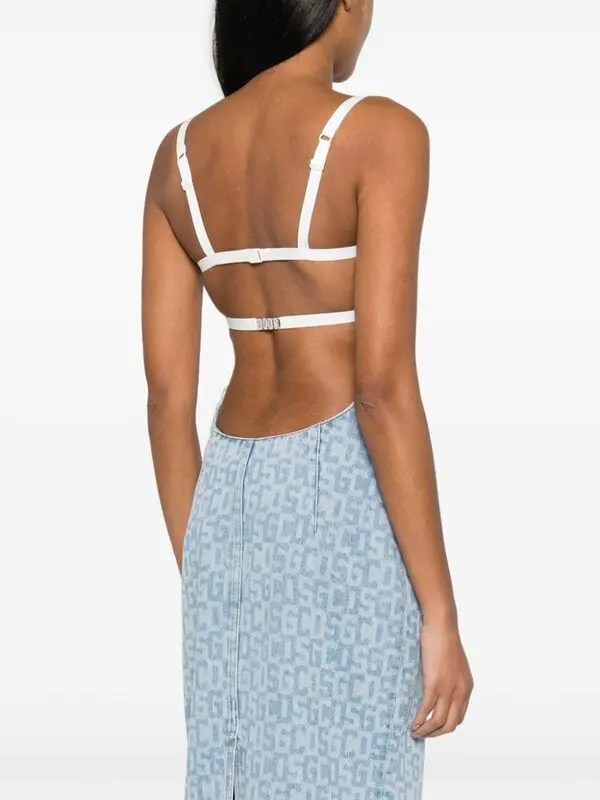Gcds Sequin-embellishment Tweed Bralette