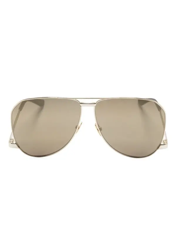 Saint Laurent Pilot-frame Sunglasses - Gold