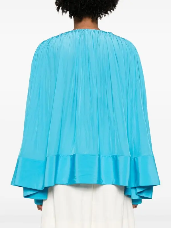 LANVIN Gathered Drop-shoulder Kaftan - Blue