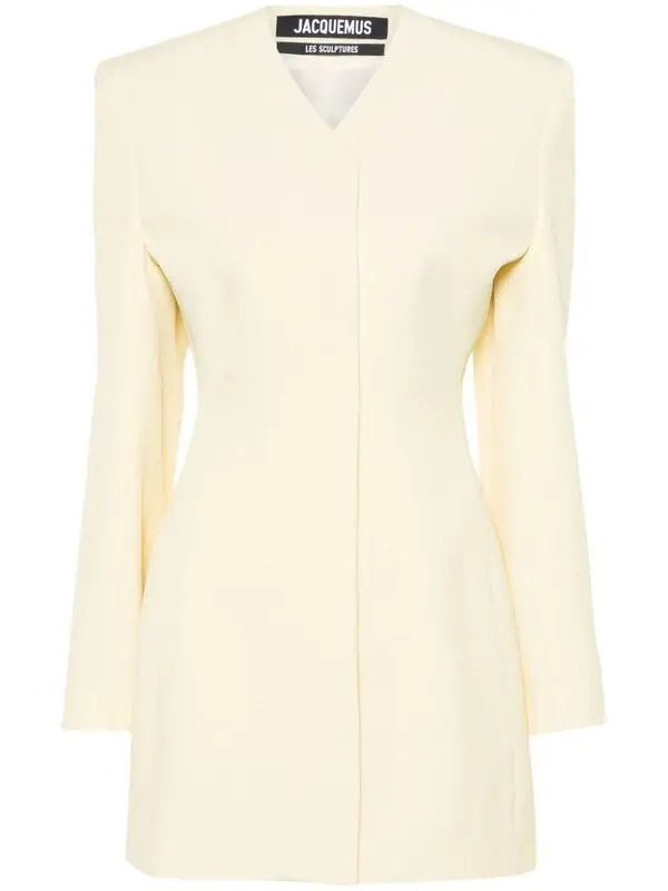 Jacquemus La Robe Cubo Mini Dress - Yellow