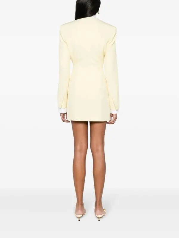 Jacquemus La Robe Cubo Mini Dress - Yellow