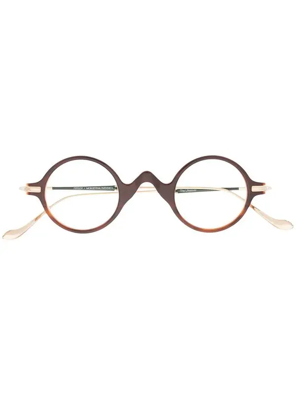 Matsuda Round-frame Eyeglasses - Brown