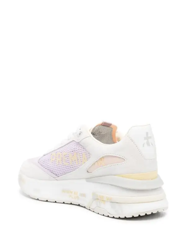 Premiata Moerun Distressed Sneakers - Neutrals