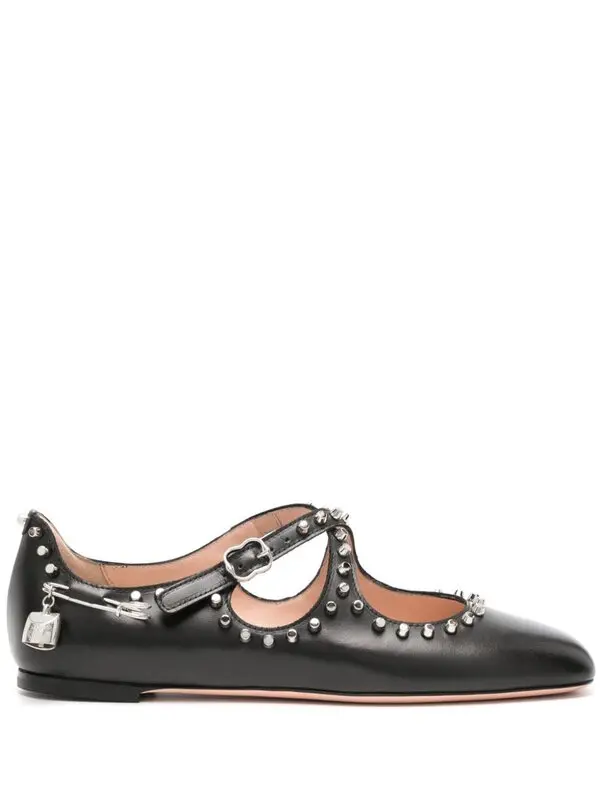 Bally Baunty Studded Ballerinas - Black