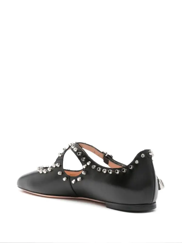 Bally Baunty Studded Ballerinas - Black